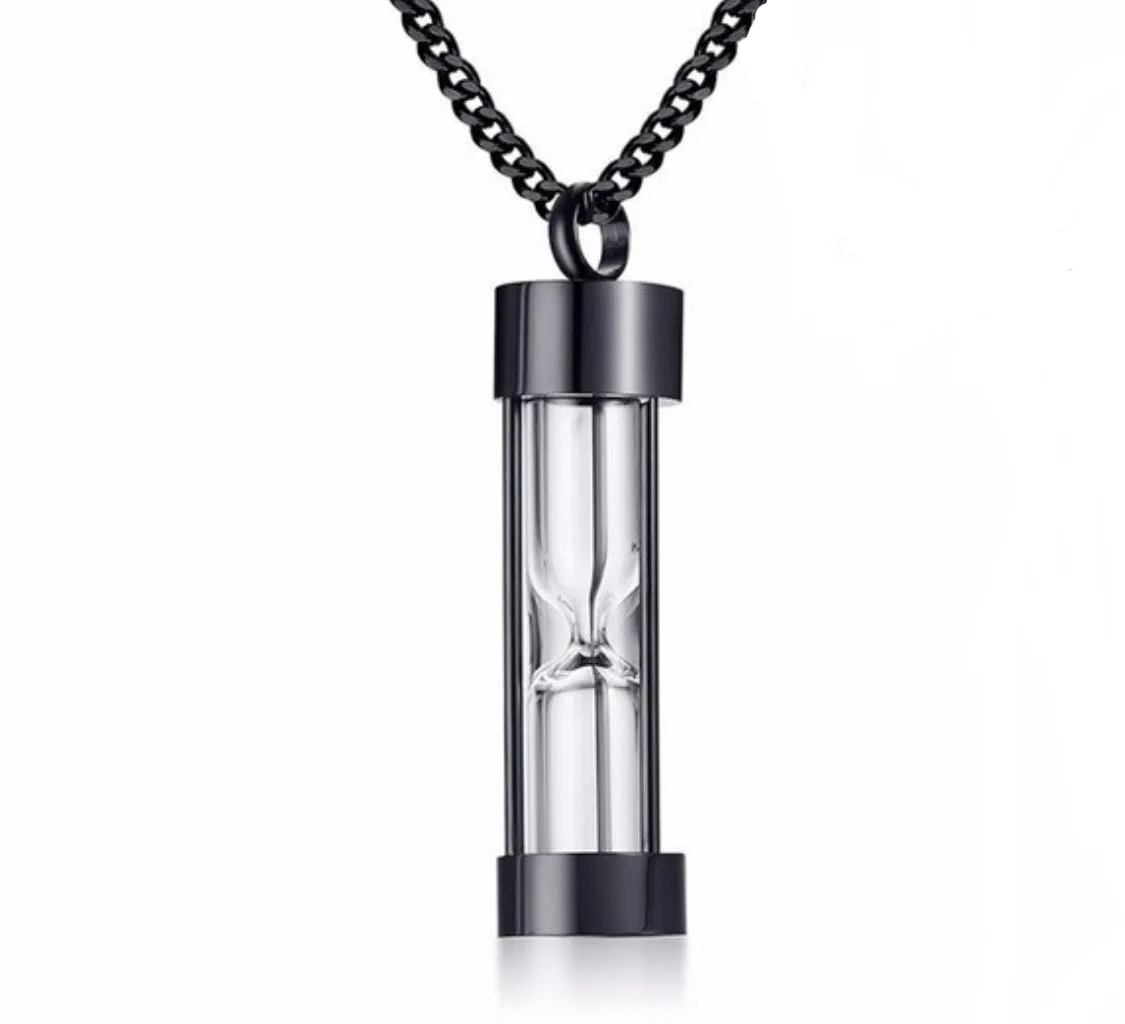 Hourglass Sand Timer Secret Capsule Cremation Ash Urn