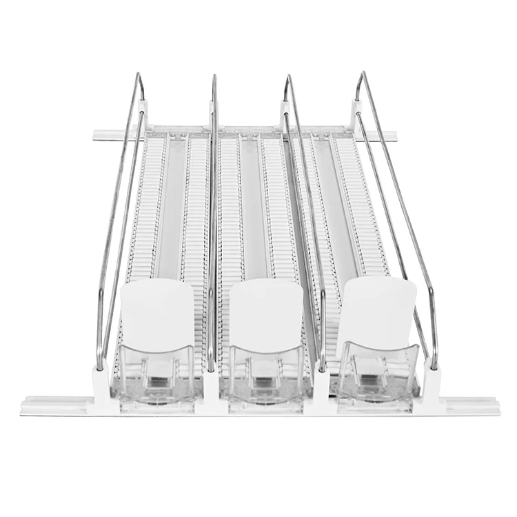 10 Lane Pusher Glide Drink Bottle Organizer,Adjustable Beverage Spring ...