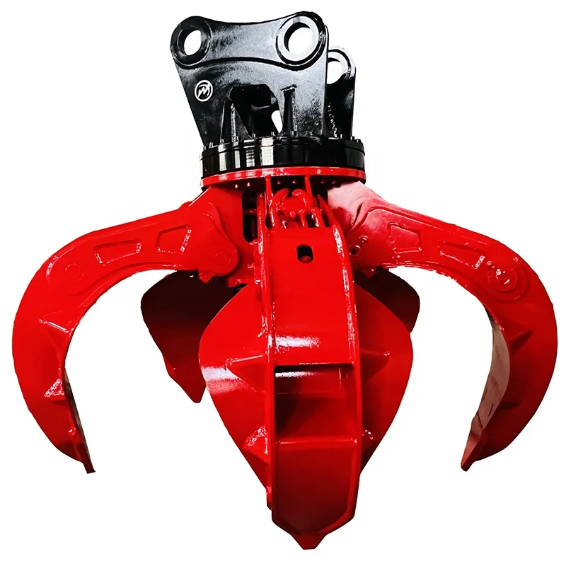 Weixiang Excavator Wood Log Grapple 360 Degree Rotation Durable Stone ...