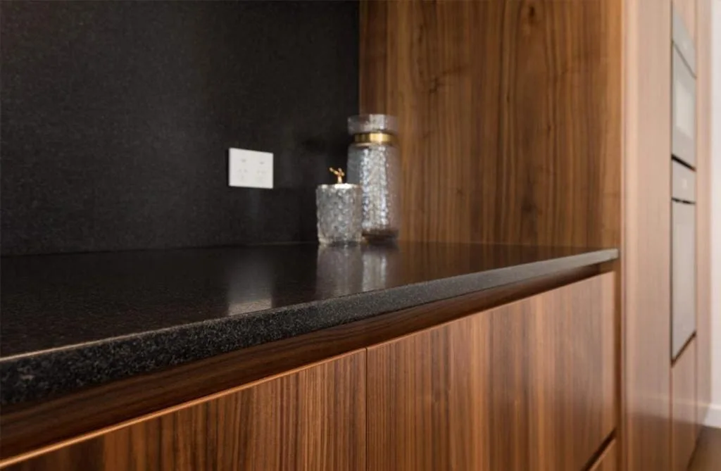 Luxury Kitchen Island - Natural Veneer Color Shadowline