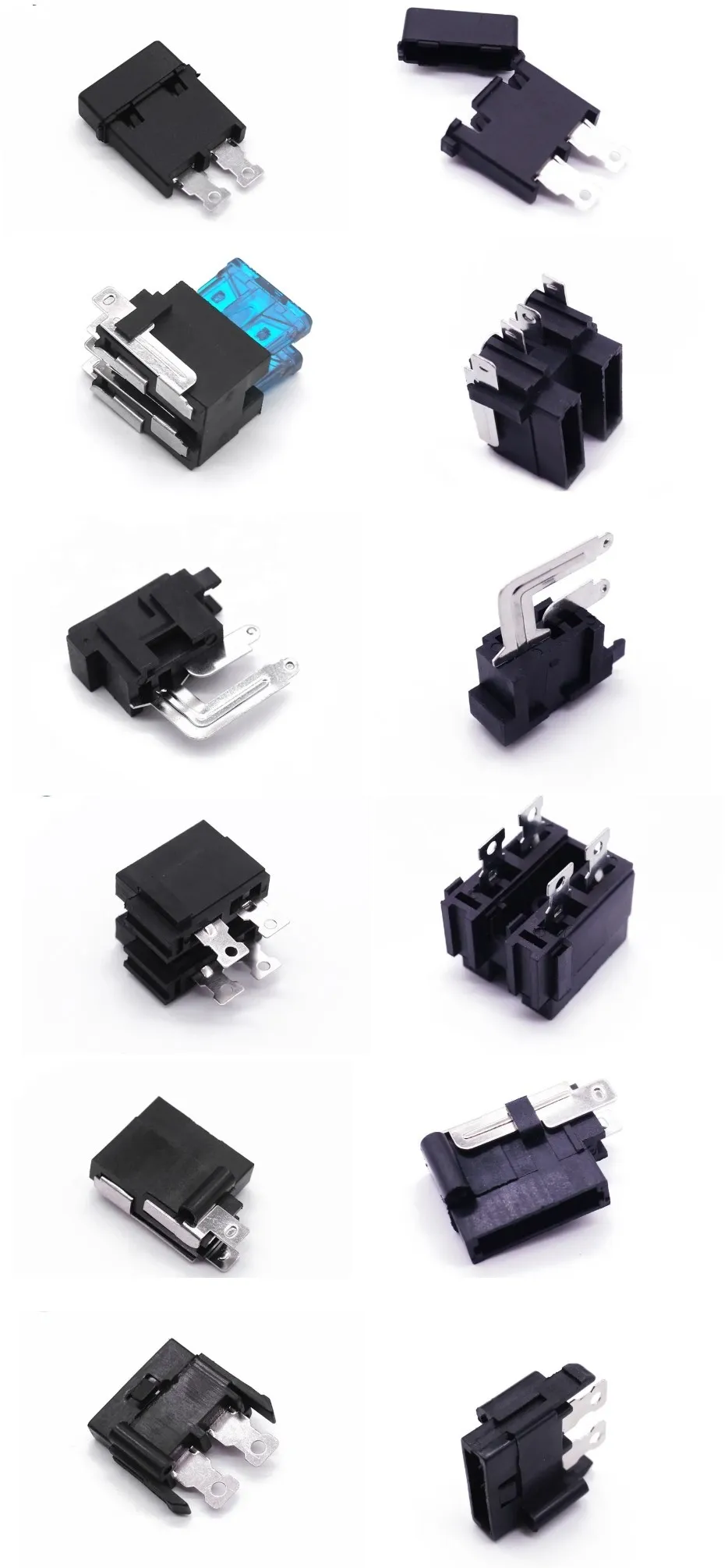 Car Blade Fuse Holder PCB Solder Panel Mount Auto Fuse Base