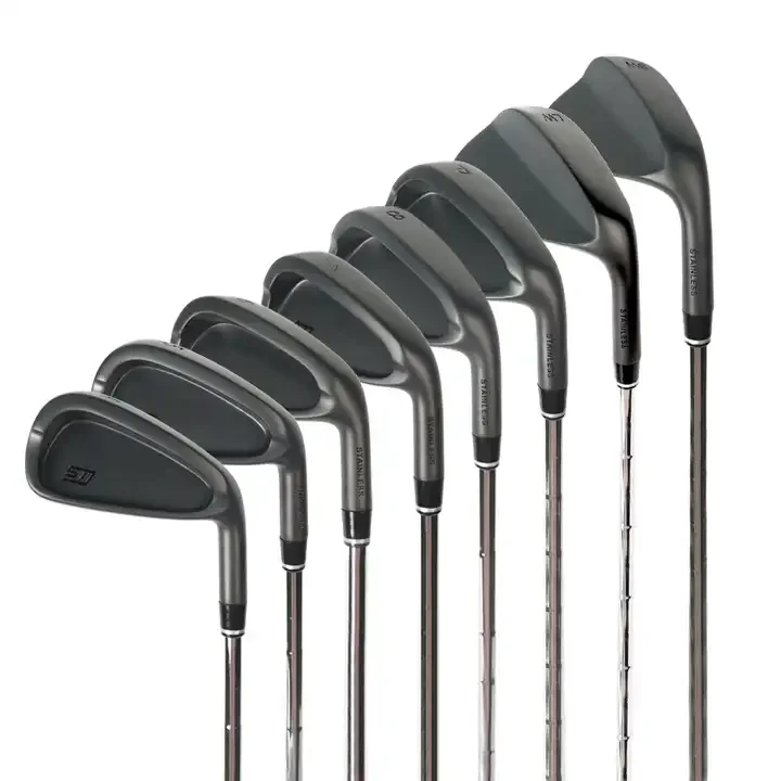 Custom Golf Iron Set - Premium Black Clubs for All Handedness