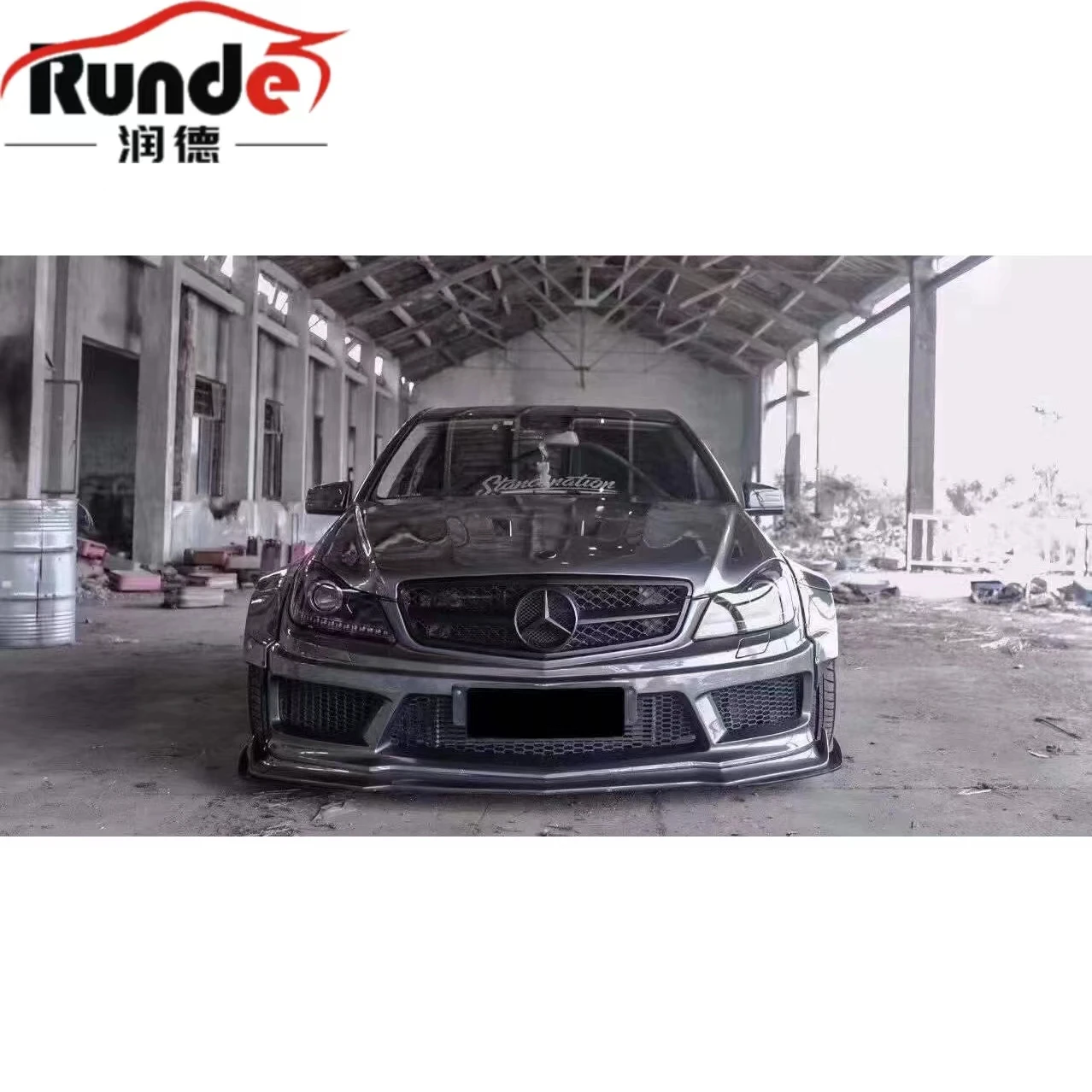 Runde Body Kit For Mercedes-benz C-class W204 C63 Amg Upgrade Robot ...