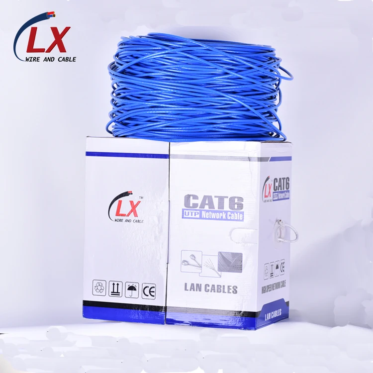 LX 4 Pair 23AWG Cat6 SFTP FTP UTP Cat 6 Lan Ethernet Cable