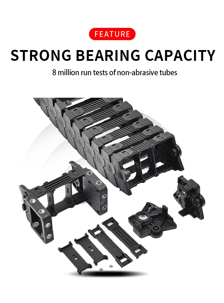 Conveyor Chain Electrical Cable Tray Bridge Type Plastic Nylon Cnc ...