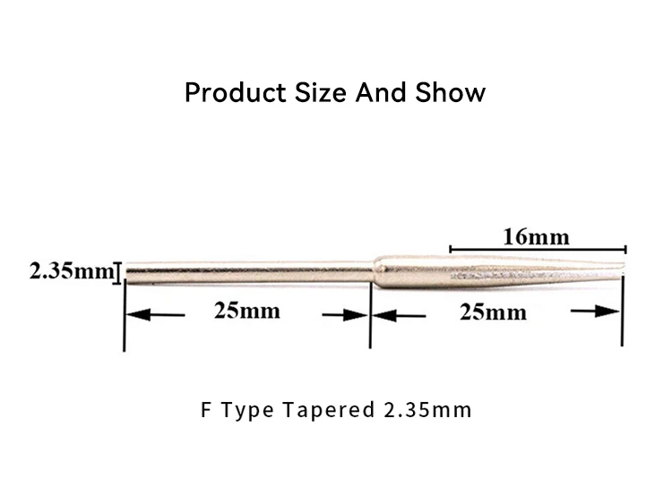 Wholesale Slotted Mandrel Rotary Tool Accessories 2.35mm 3mm Sandpaper ...