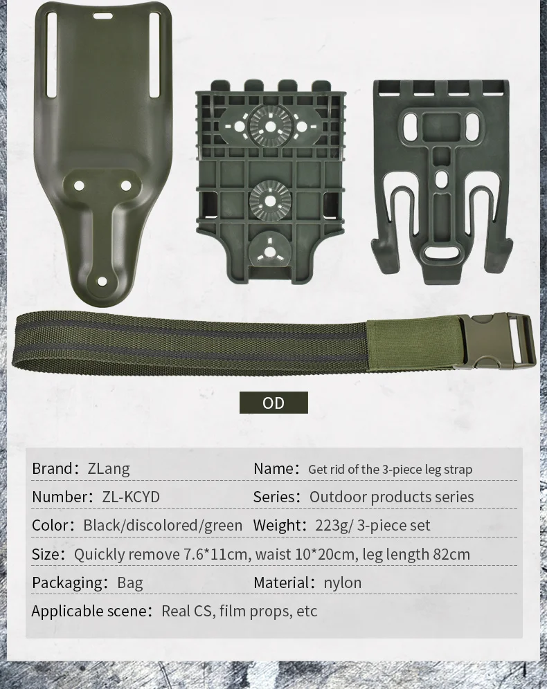 Tactical Quick Release Gun Holster Adapter Hunting Accessories With Leg ...