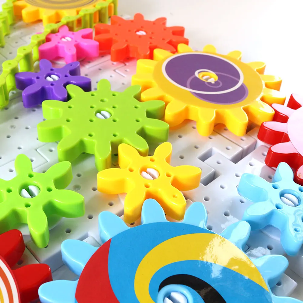 Kids DIY Toys - Plastic Gear Block Handheld Brain Game