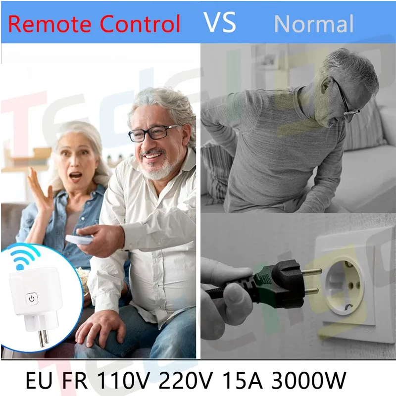 Smart Home Electrical Socket - 220V 16A with Remote Control