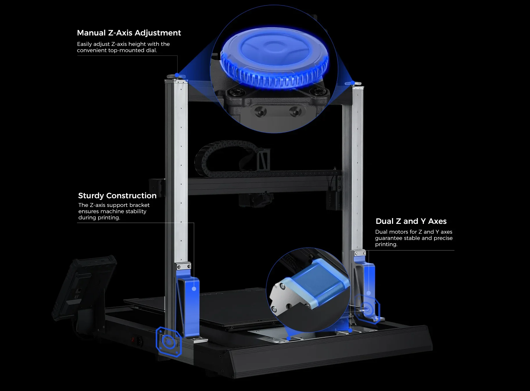 COMGROW T500 3D Printer - All Metal, High Speed Printing
