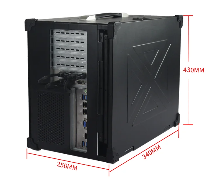 Ruggedized Trifold Computer with Three 18.5" Full HD Displays ...
