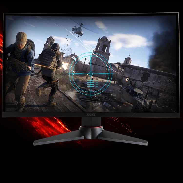 MSI MAG24 FHD Curved Gaming Monitor mit 24 Zoll 1800R 250 Nits VA 144Hz 1ms 1920x1080 Unterstutzung AMD FreeSync