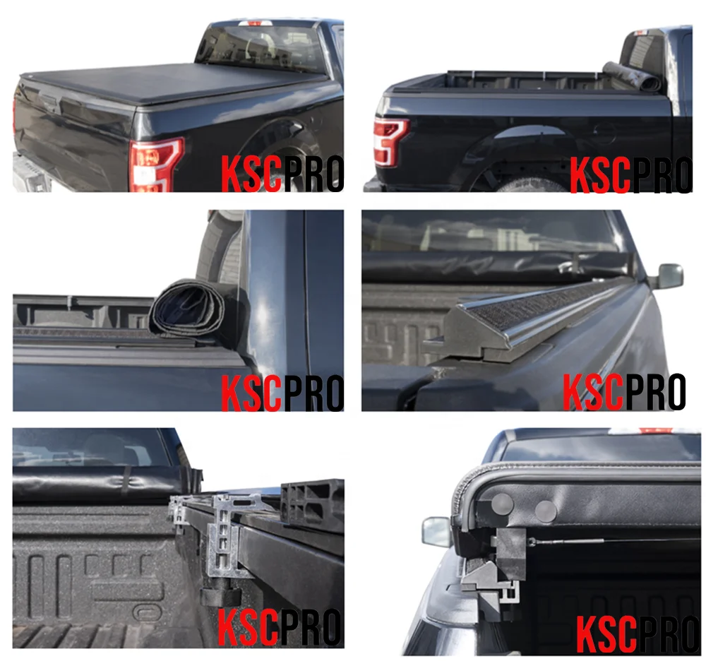 Kscauto Soft Roll Up Truck Bed Tonneau Cover For Chevy Colorado/gmc ...