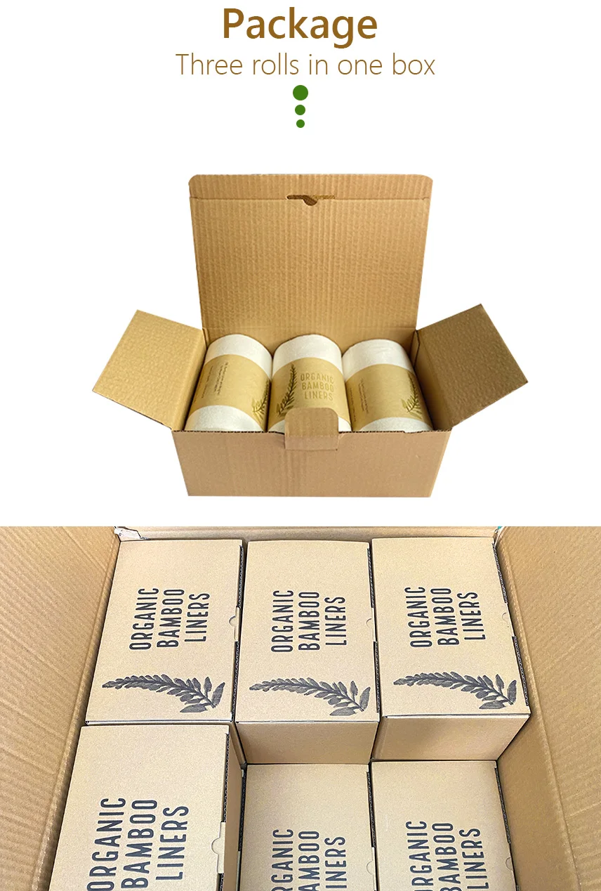 100% Biodegradable 15*30cm A Sheet Flushable Bamboo Nappy Liner - Buy ...