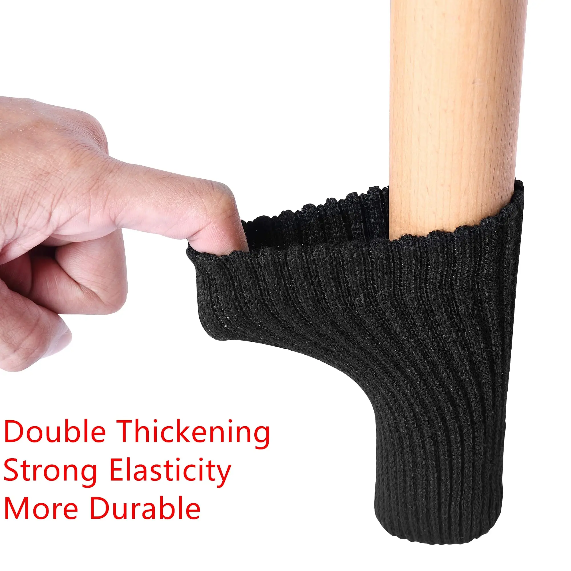 4 Packs Furniture Table Feet Covers Chair Leg Socks Knitted Socks Chair ...