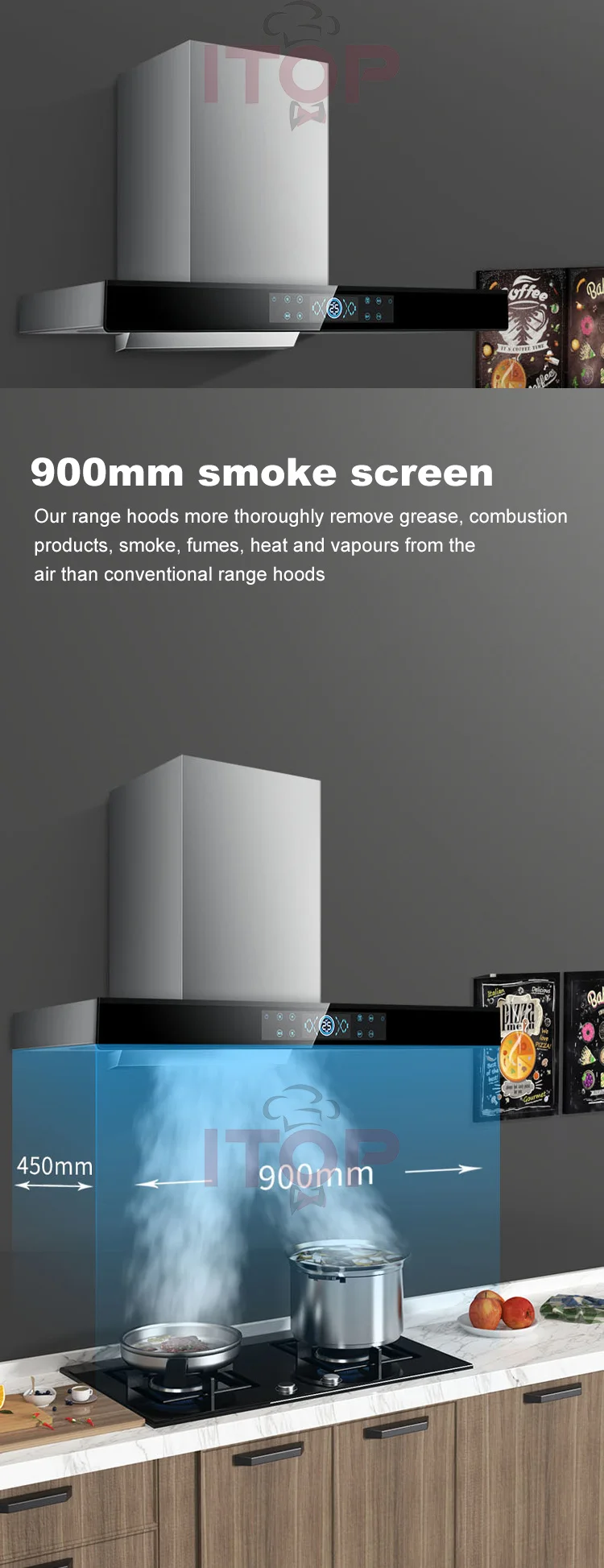 Kitchen Hood Island In China Cappa Trending Products Factory ...