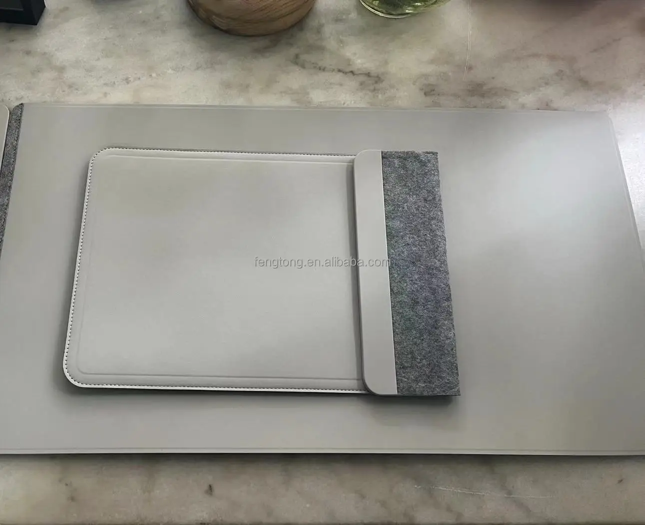 4 In 1 Laptop Sleeve Holder With Wireless Charging For Phone Earbuds ...