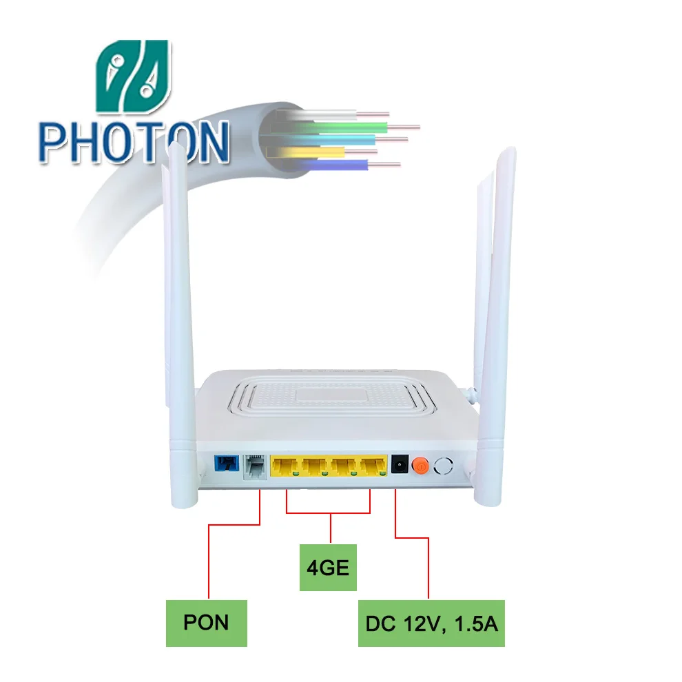 Ftth 10g Mini Fiber Optical Gpon Olt 4 Port PTF3704E