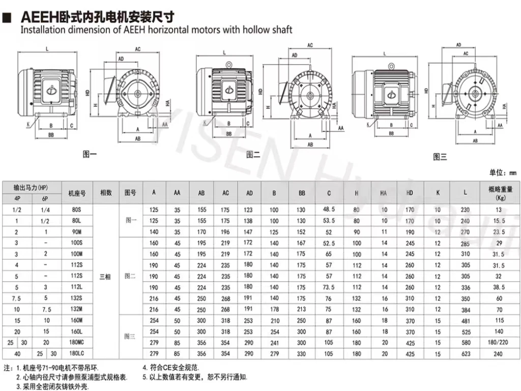 Three-phase AEEH Hydraulic Motor - Long Life & Efficiency