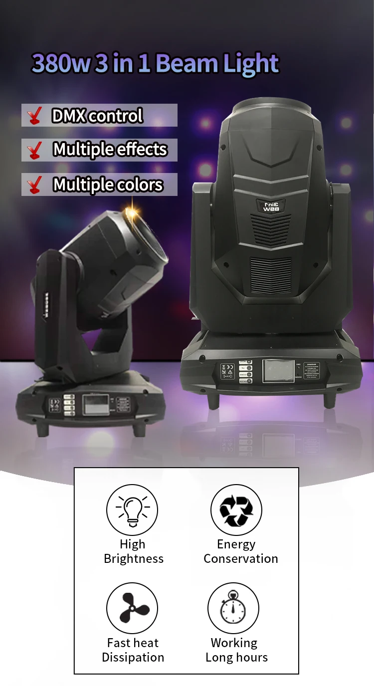 380w Sharpy Beam Spot Wash Moving Head 18r 3in1 Night Club Dj Led Light Cmy| Alibaba.com