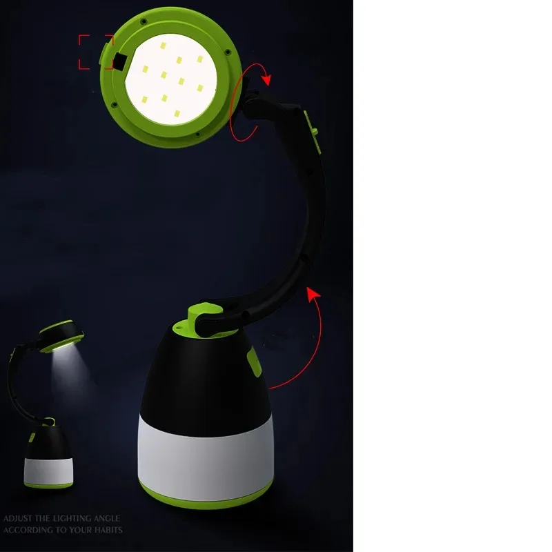 JINGPENG 3 in 1 LED Table Lamp - Rechargeable Emergency Light
