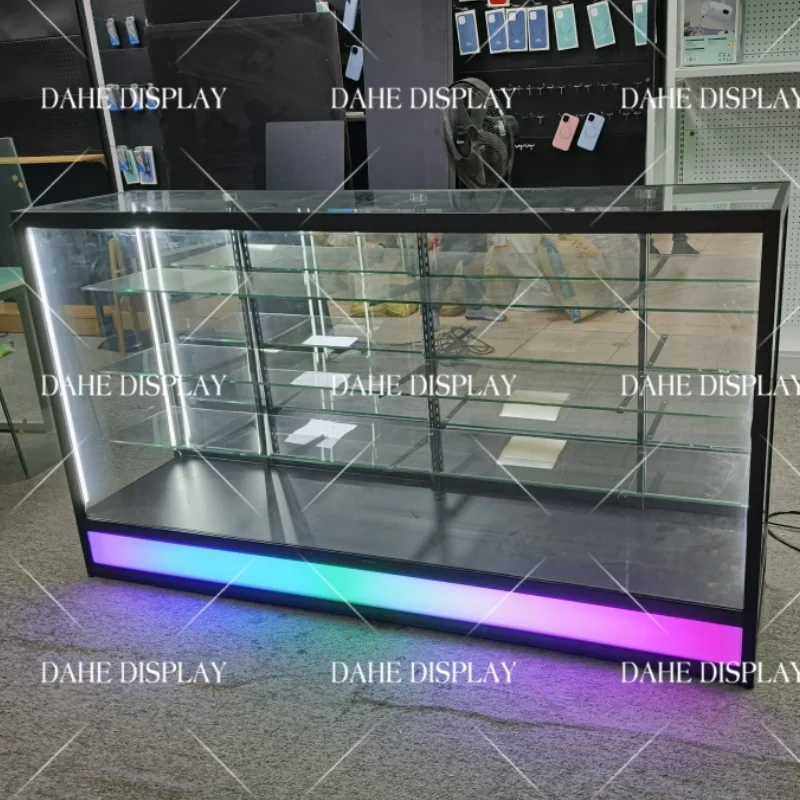 Full Vision Display Showcase - Lockable Glass Cabinet