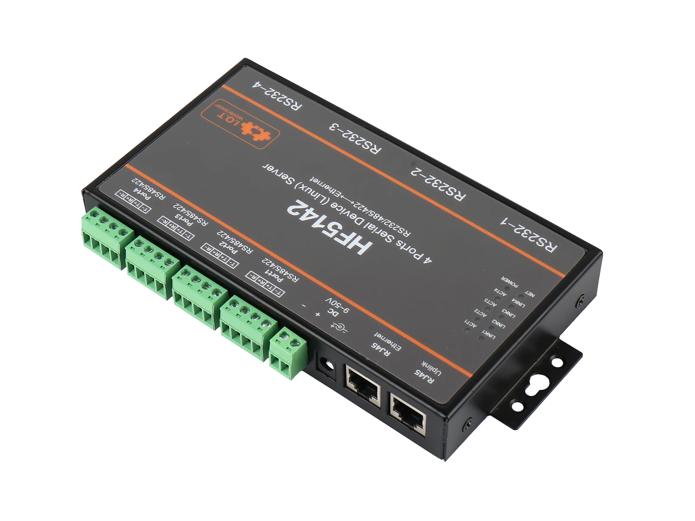 Industrial Hf5142 4 Serial Ports Convert Rj45 Rs232/485/422 To Ethernet Controller Free Rtos ...