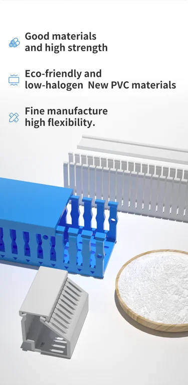 Wiring Duct Pvc Wiring Duct Electrical Ce Rohs Cable Tray Grey-white ...