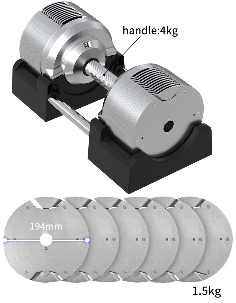 Patent Premium Smart Adjustable Dumbbell Set - HEKA FITNESS