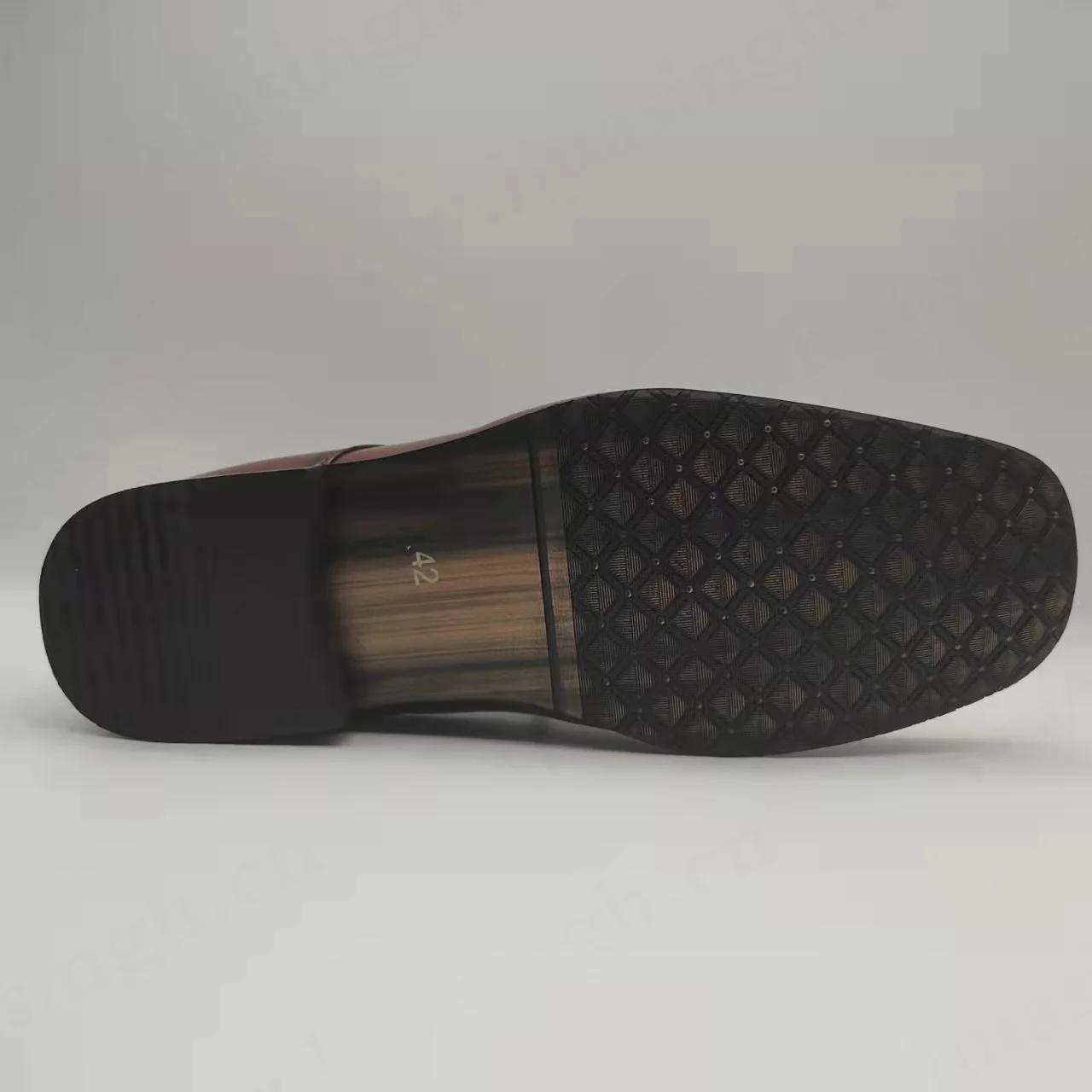 Cmh,Stylish Square Toe Full Leather Brown Casual Derby Shoes Black ...