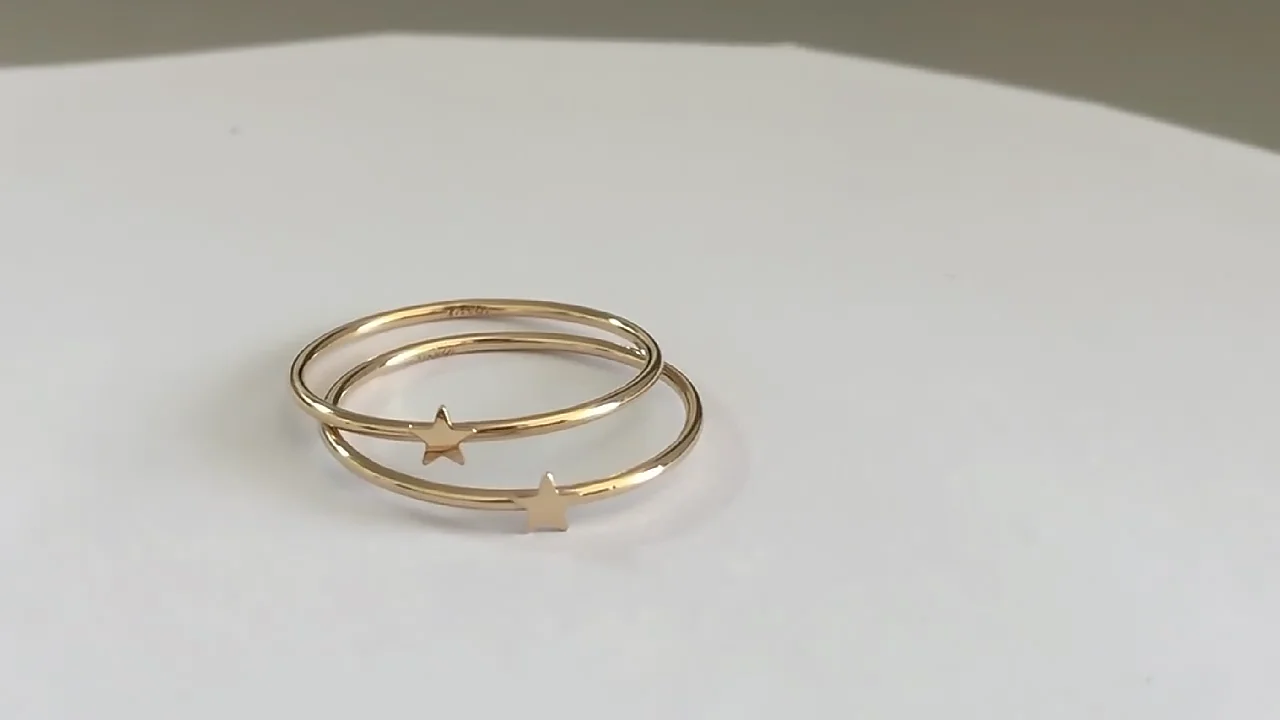 Gr035 14k Gold Filled Tiny Twinkle Star Ring For Women - Buy Wedding Rings,Engagement Rings ...