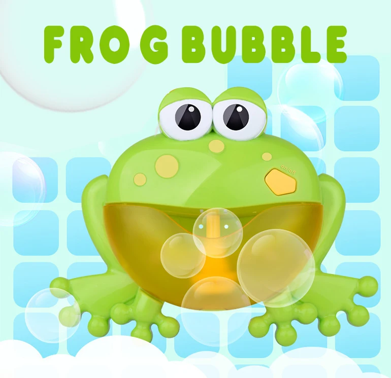 Chengji Children Toys Kids Automatic Tub Bubble Maker Frog Bath Toy ...