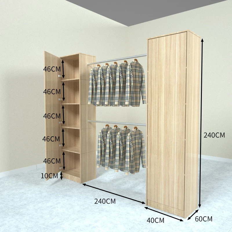 Shopping Mall Fashion Clothes Display Shelf Clothing Display Stand ...