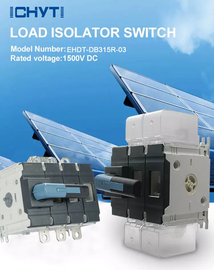 Ehd Pv Dc Solar Disconnect 2p 3p 4p 1000v 1500v 250a - Buy Solar Pv ...