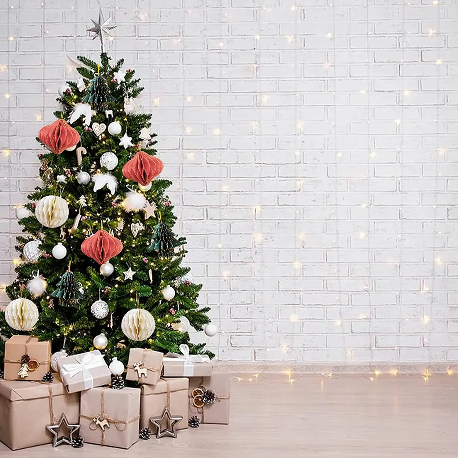 Nicro Disposable Holiday Party Background Hanging Glitter Edge ...