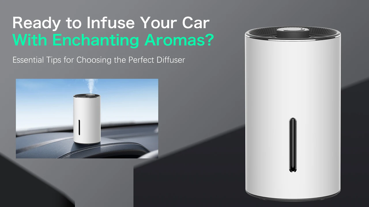 Button Control 3 Levels Aromatic Nebulizing Diffuser Portable Car ...