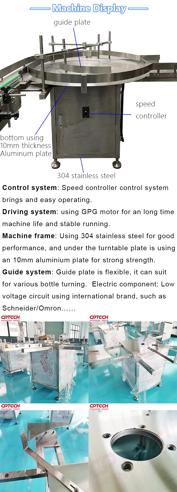 Rotary Accumulation Table Sorting Bottles Turntable Automatic Bottle ...