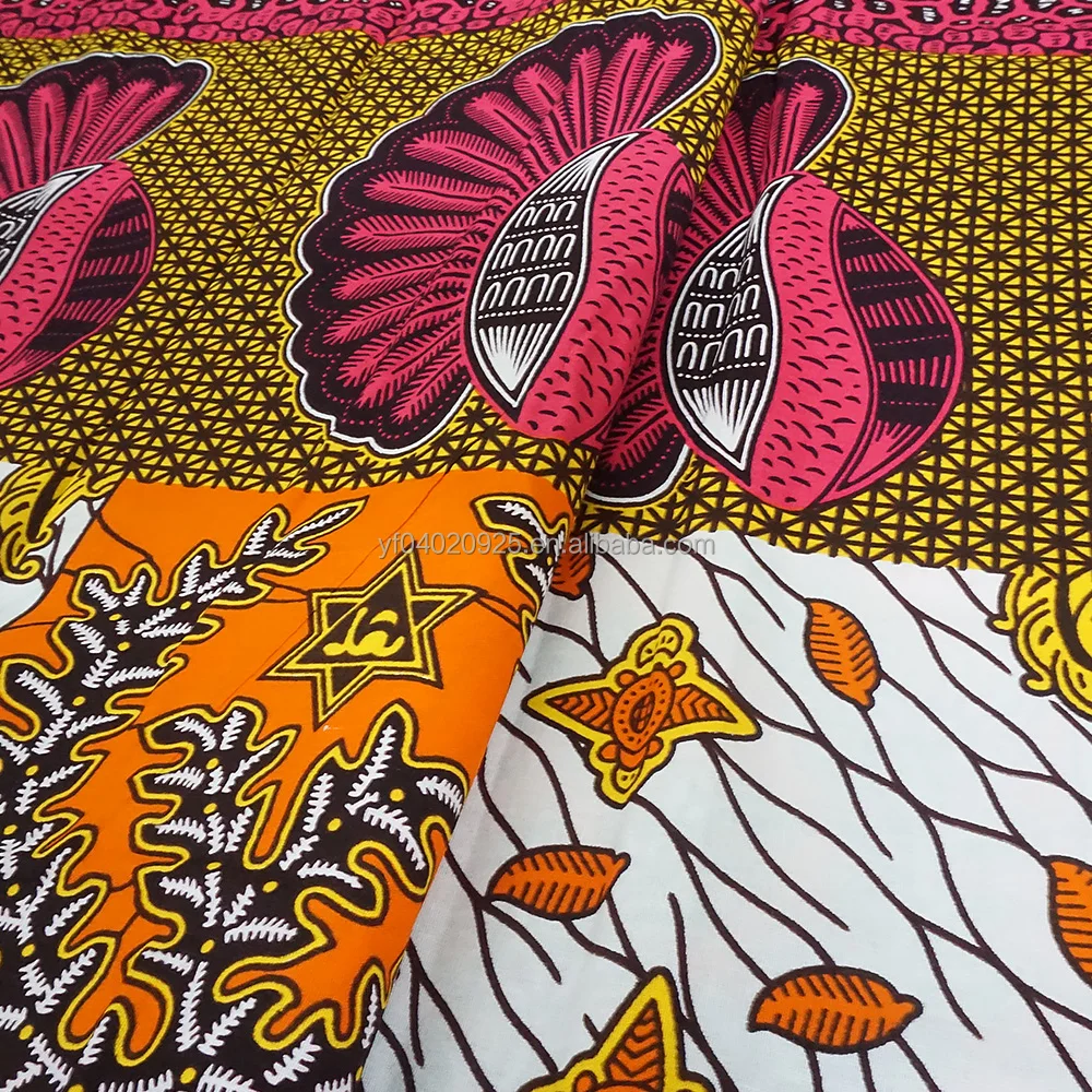 Hot Sale 100% Cotton Veritable African Wax Print Fabric Wrapper Prints ...