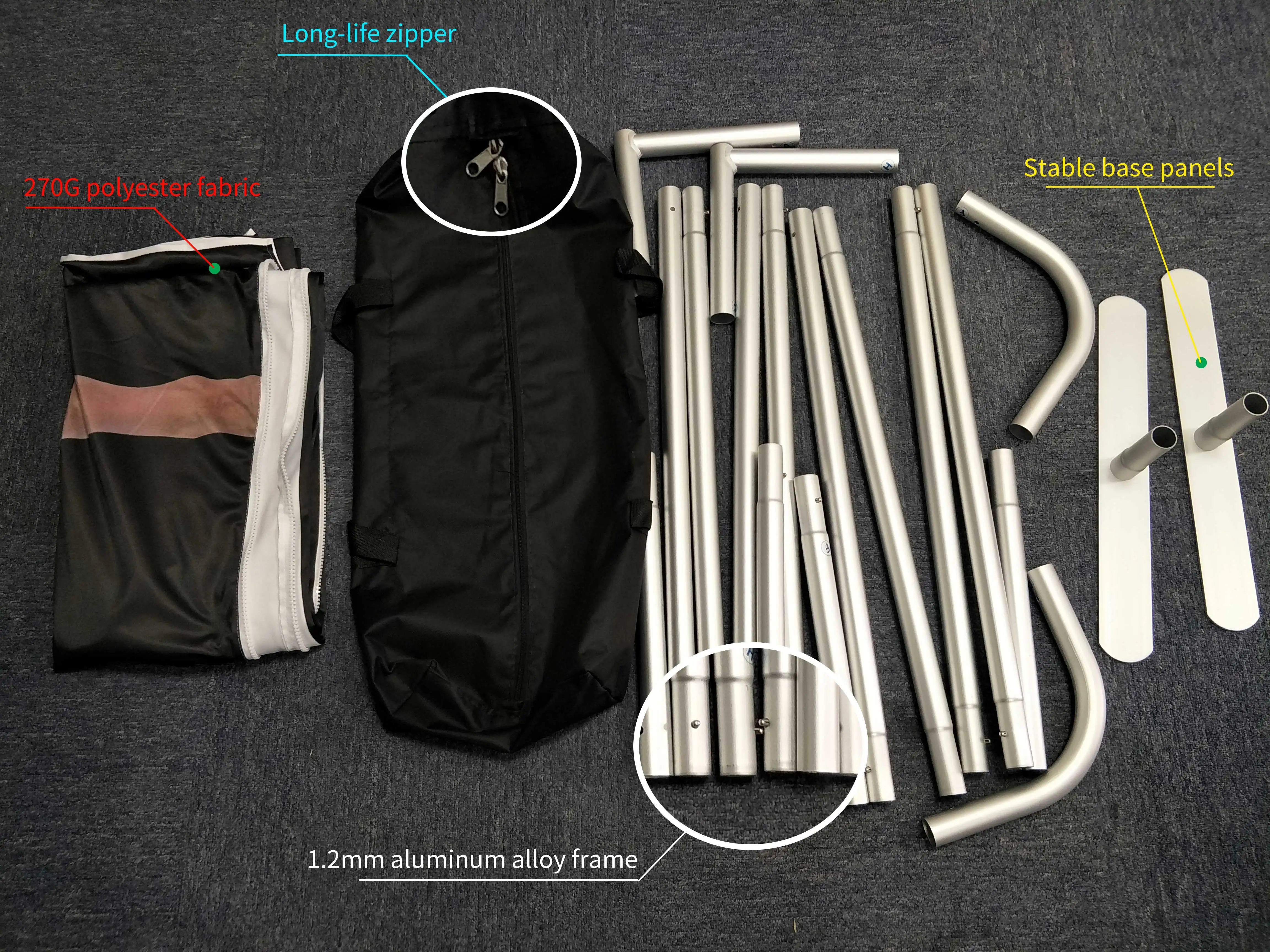 10x10ft 3x3m Aluminum Shelf Display Backdrop Banner Stand