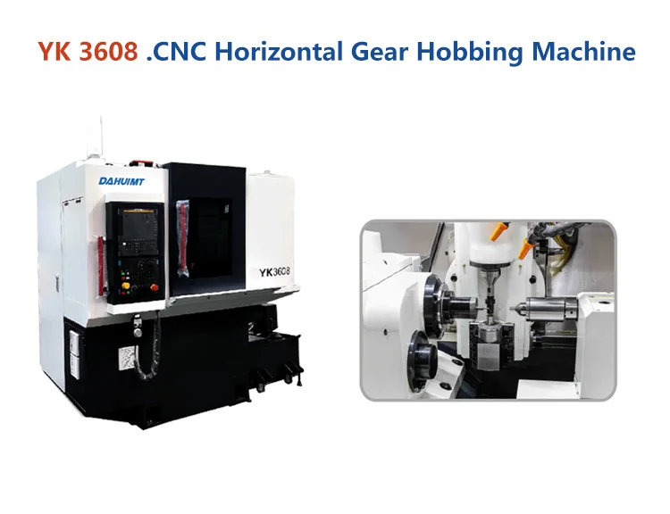 Horizontal Small CNC Gear Hobbing MachineYK3608 Metal Gear Cutting ...