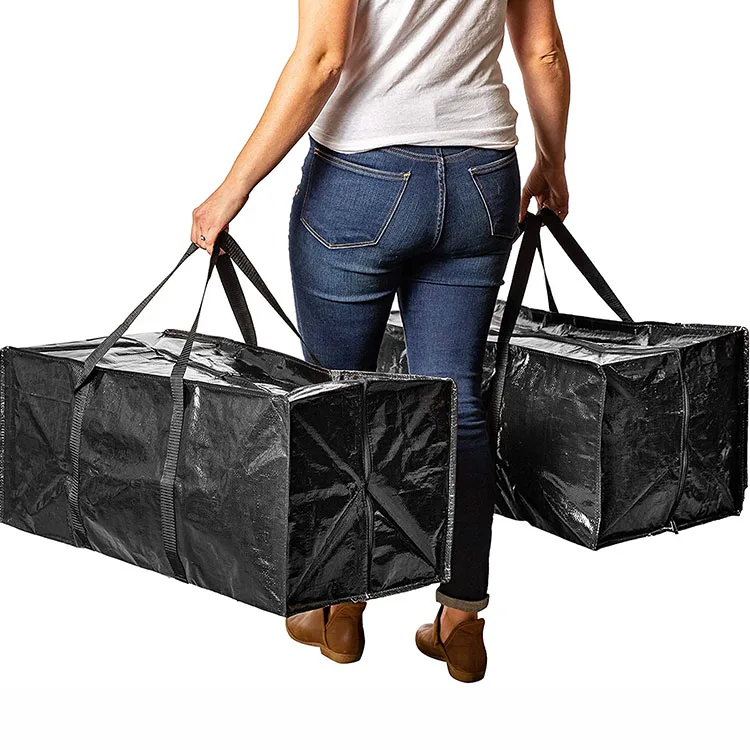 Extra Large Zipper Storage Bag - Heavy Duty Traveling PP Woven Bags