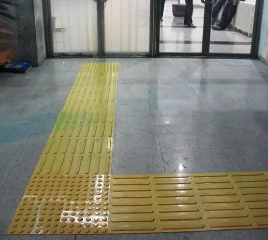 Warning Pedestrians Yellow Pvc Blind Path Board Stripe Design Custom ...