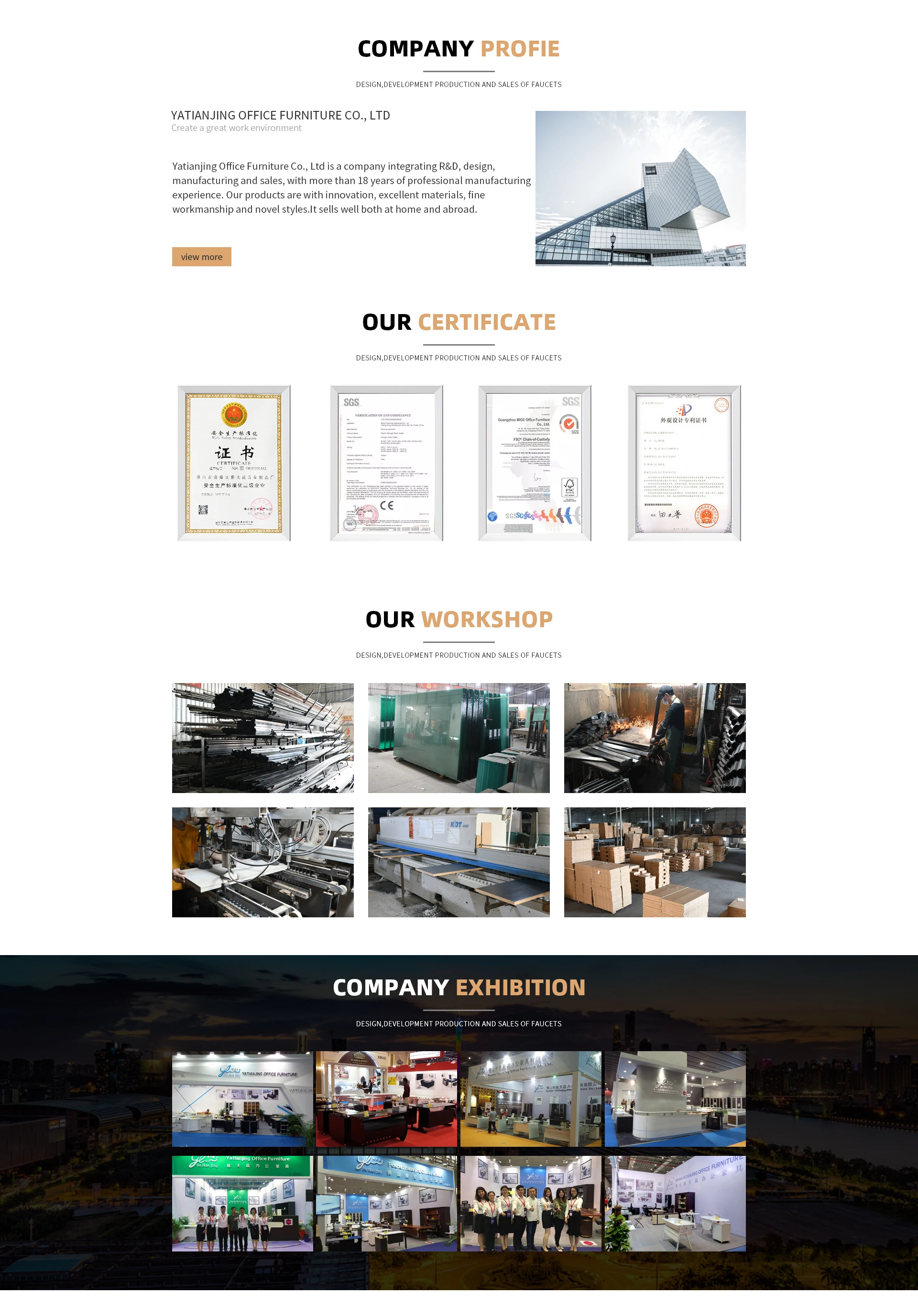 Luxury Staff Office Desk with Drawer Office Furniture Workstat Modular ...