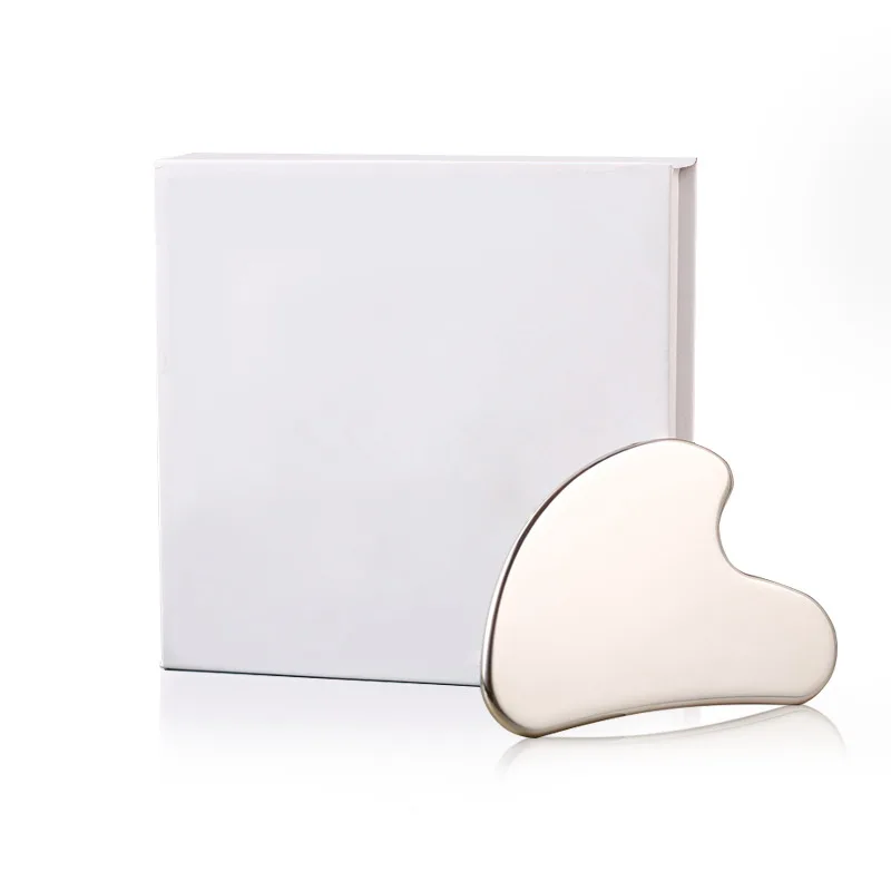Customizable Metal Heart Shape Gua Sha Scraper For Face Neck Body ...