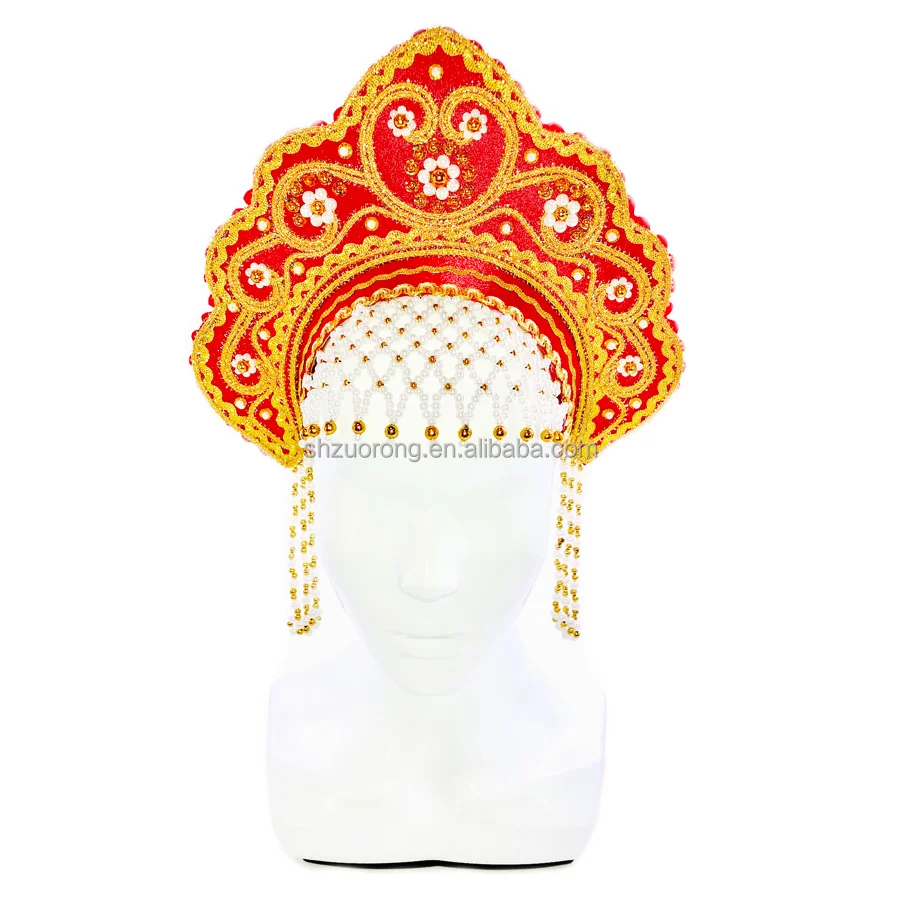 Shop Our Custom Kokoshnik Headdresses for Russian Festivals