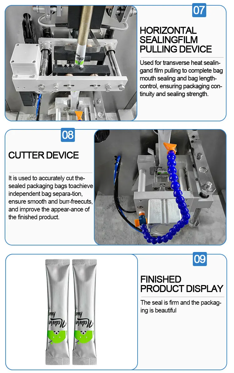 Automatic Rounded Corner Cutting Sachet Ginseng Powder Packing Machine ...