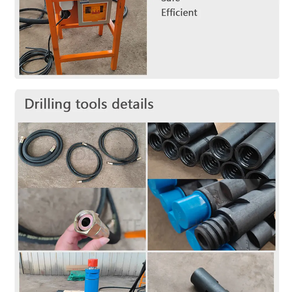 Borehole Ore DTH Drilling Rigs Electric Portable Drill Machines for ...