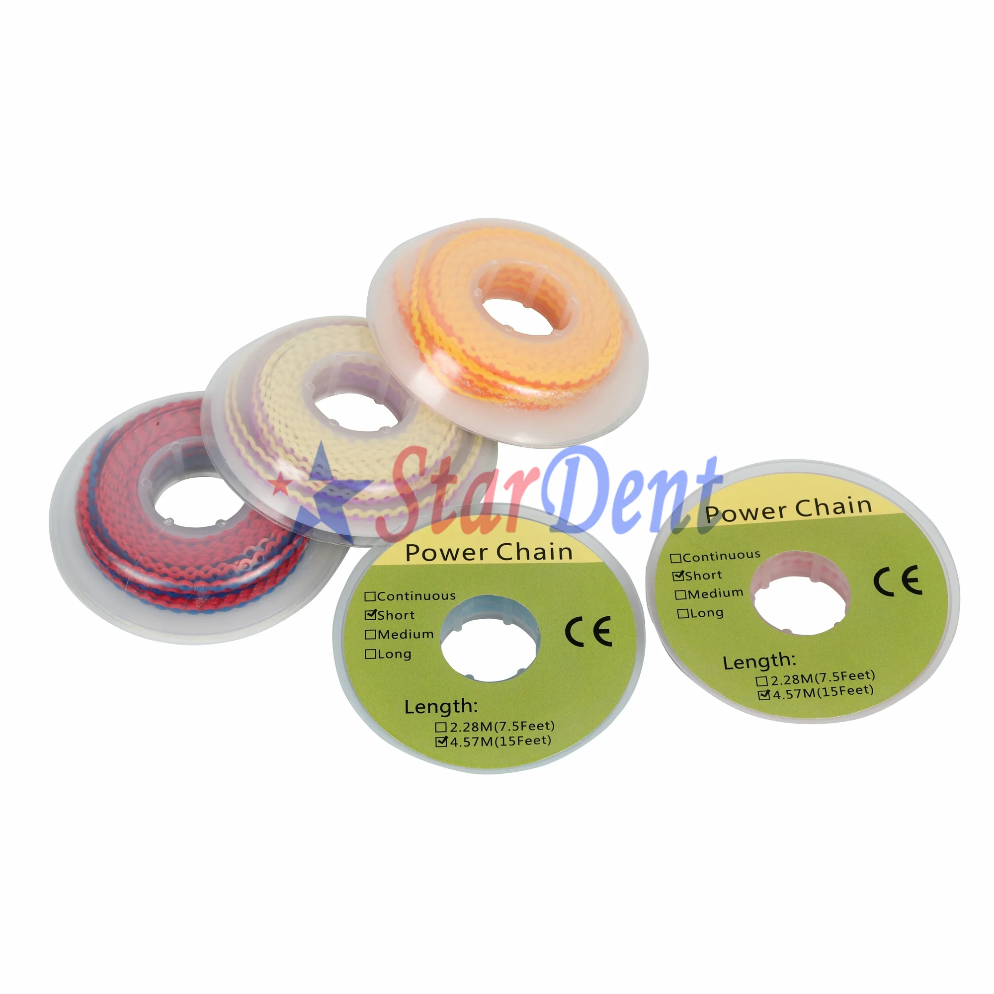 Two Color Combined Dental Power Chain Orthodontic Braces Power Chains ...