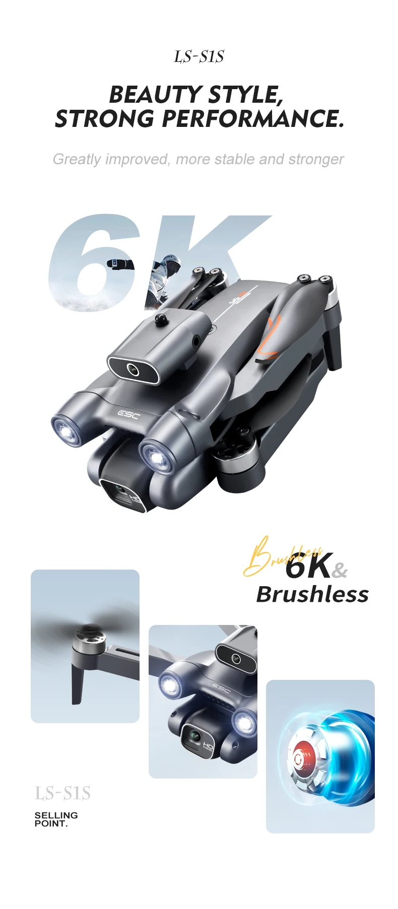 2023 LSRC S1S Mini Drone - 4K HD, Foldable, Obstacle Avoidance