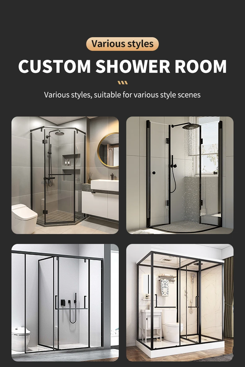 Aluminum Glass Bathroom Luxury Hotel Shower Rooms Prefab Bathroom Pods ...